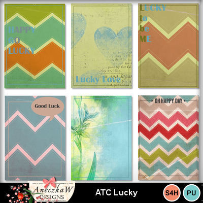 Digital Scrapbooking Kits | ATC Lucky-(aniaw) | Craftable - Printables ...