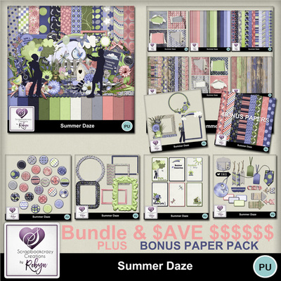 Digital Scrapbooking Kits | Summer Daze Collection-(SCRobyn) | Friends ...