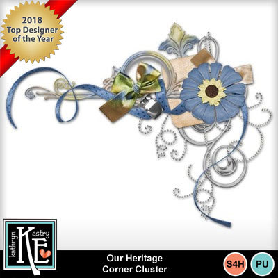 Digital Scrapbooking Kits | Our Heritage Corner Cluster-(Kathryn ...