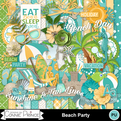 Digital Scrapbooking Kits | Beach Party-Bundle-(cprince) | Beach ...