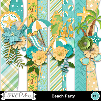 Digital Scrapbooking Kits | Beach Party-Bundle-(cprince) | Beach ...