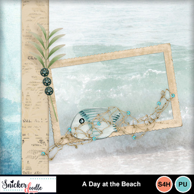 Digital Scrapbooking Kits | A Day at the Beach-(Snicker) | Beach ...