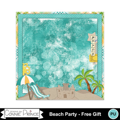 Digital Scrapbooking Kits | Beach Party-PreDeco Paper-(cprince) | Beach ...