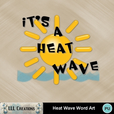 Digital Scrapbooking Kits | Heat Wave Word Art-(LLLCrtn) | Beach, Boys ...