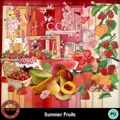 Digital Scrapbooking Kits | Summer Fruits-(HSA) | Food - Recipes ...