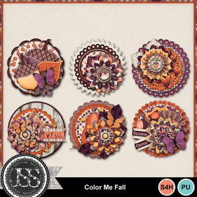 Digital Scrapbooking Kits | Color Me Fall Bundle-(jsscrap) | Everyday ...