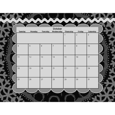 Digital Scrapbooking Kits | 2020 Shades of Black Calendar-(LLLCrtn ...