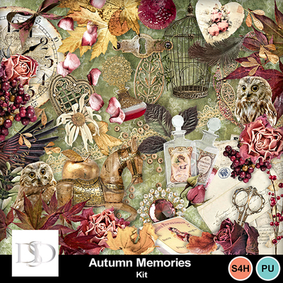 Digital Scrapbooking Kits | Autumn Memories Collection-(doudou ...