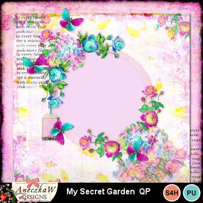 Digital Scrapbooking Kits | My Secret Garden-Quick Page-(aniaw ...