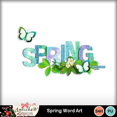 Digital Scrapbooking Kits | Spring WordArt-(aniaw) | Family, Love ...
