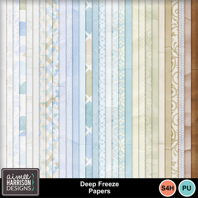 Digital Scrapbooking Kits | Deep Freeze Page Kit-(aimeeh) | Seasons ...