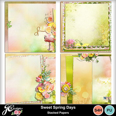 Digital Scrapbooking Kits | Sweet Spring Days Bundle-(JULIECD ...