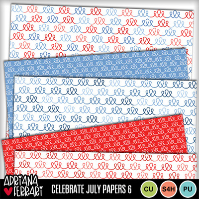 Digital Scrapbooking Kits | Celebrate July Papers 6-(Ferrari ...