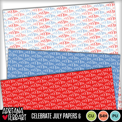 Digital Scrapbooking Kits | Celebrate July Papers 6-(Ferrari ...