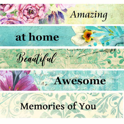 Digital Scrapbooking Kits | Word Strips 5-(aniaw) | Decorative ...