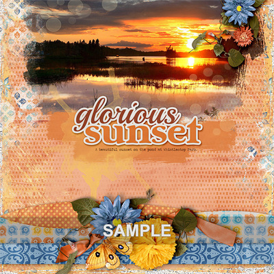 Digital Scrapbooking Kits | Evening Sun Page Kit-(aimeeh) | Outdoors ...