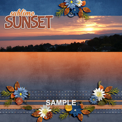 Digital Scrapbooking Kits | Evening Sun Page Kit-(aimeeh) | Outdoors ...