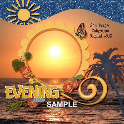 Digital Scrapbooking Kits | Evening Sun Page Kit-(aimeeh) | Outdoors ...