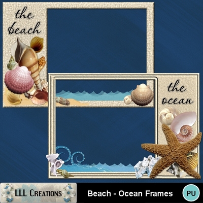 Digital Scrapbooking Kits | Beach Ocean Frames | Beach, Love, Outdoors ...