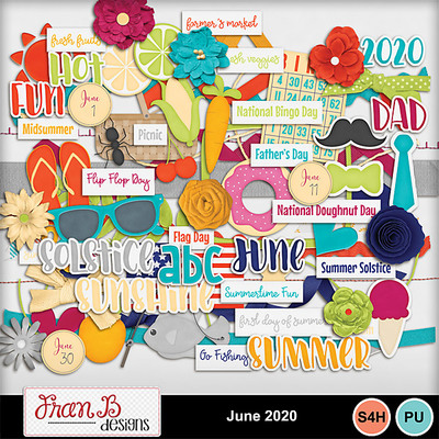 Digital Scrapbooking Kits | June 2020-(FranB) | Everyday | MyMemories