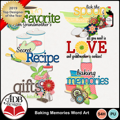 Digital Scrapbooking Kits | Baking Memories Bundle-(ADBD) | Everyday ...