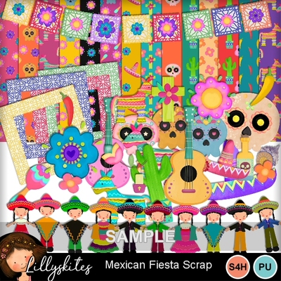 Digital Scrapbooking Kits | Mexican Fiesta Scrap-(lillysk) | Boys ...