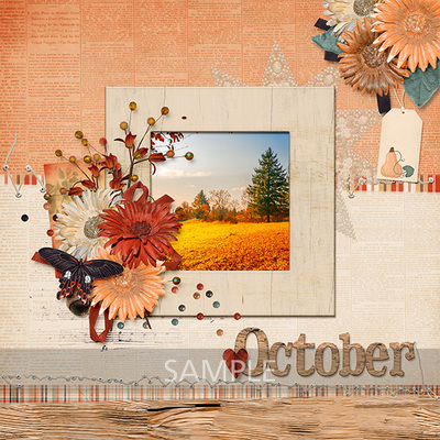 Digital Scrapbooking Kits | October Days-(SngBird) | Everyday, Nature ...