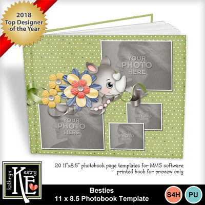 Digital Scrapbooking Kits | Besties 11x8 PB-(Kathryn) | Animals - Pets ...