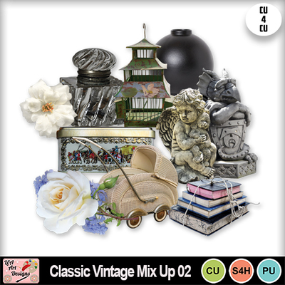 Digital Scrapbooking Kits | Classic Vintage Mix Up 02-(LEA ...