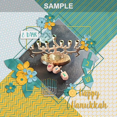 Digital Scrapbooking Kits | Hanukkah-(FranB) | Holidays - Hanukkah ...