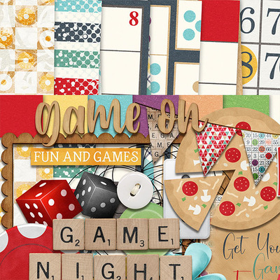 Digital Scrapbooking Kits | Game Night Page Kit-(Arshia0) | Family ...