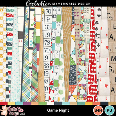 Digital Scrapbooking Kits | Game Night Page Kit-(Arshia0) | Family ...