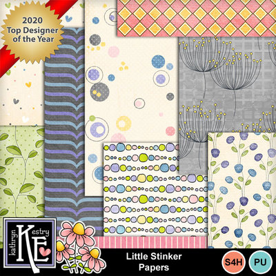 Digital Scrapbooking Kits | Little Stinker Page Kit-(Kathryn) | Animals ...
