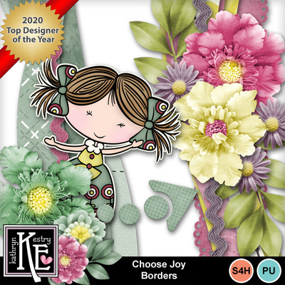 Digital Scrapbooking Kits | Choose Joy Borders-(Kathryn) | Everyday ...