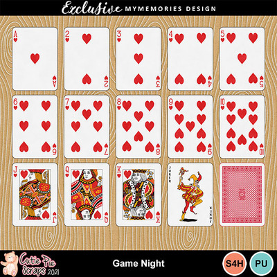 Digital Scrapbooking Kits | Game Night Page Kit-(Arshia0) | Family ...