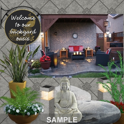 Digital Scrapbooking Kits | Backyard Oasis Signs-(LLLCrtn) | Family ...