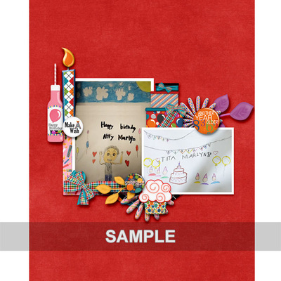 Digital Scrapbooking Kits | Birthday Wish BUNDLE-(LisaMM) | Birthdays ...