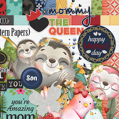 Digital Scrapbooking Kits | Amazing Mom Page Kit-(Arshia0) | Family ...
