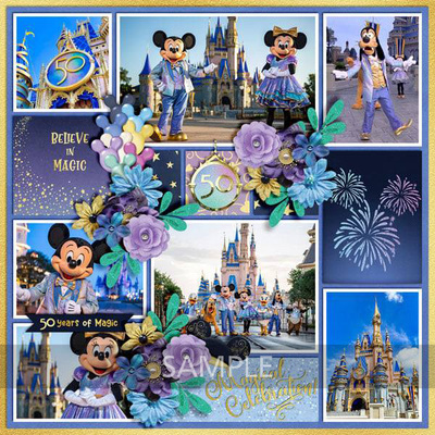 Digital Scrapbooking Kits | 50 Magical Years-kit-(MSG) | Birthdays ...