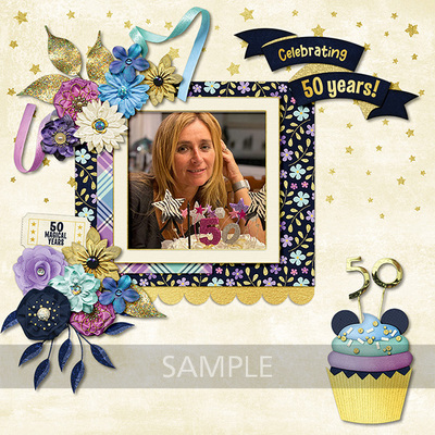 Digital Scrapbooking Kits | 50 Magical Years-kit-(MSG) | Birthdays ...