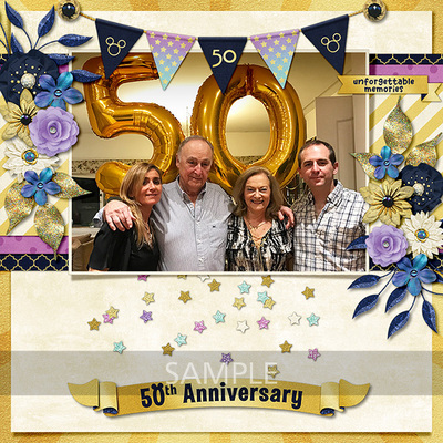 Digital Scrapbooking Kits | 50 Magical Years-kit-(MSG) | Birthdays ...