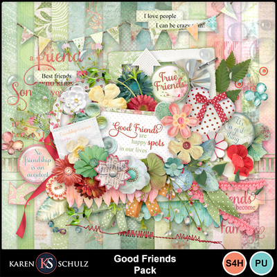 Digital Scrapbooking Kits | Good Friends Kit-(Snicker) | Everyday ...