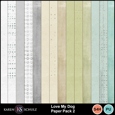 Digital Scrapbooking Kits | Love My Dog Bundle-(Snicker) | Animals ...