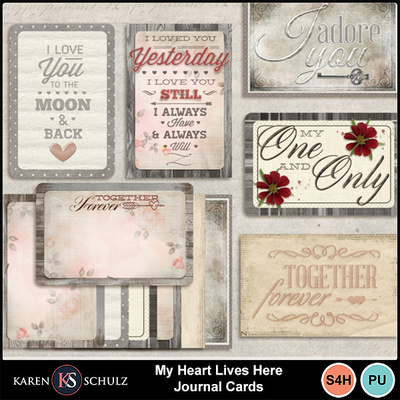 Digital Scrapbooking Kits | My Heart Lives Here Journal Ca-(Snicker ...