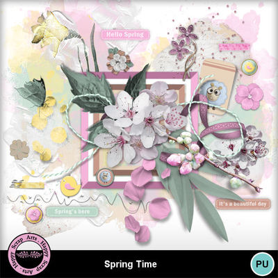 Digital Scrapbooking Kits | Spring Time kit-(HSA) | Nature, Seasons ...
