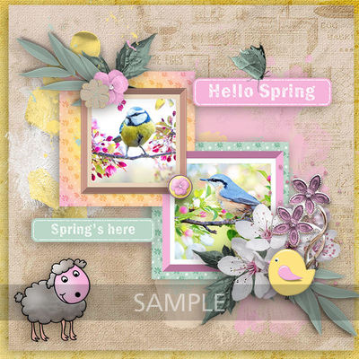 Digital Scrapbooking Kits | Spring Time kit-(HSA) | Nature, Seasons ...