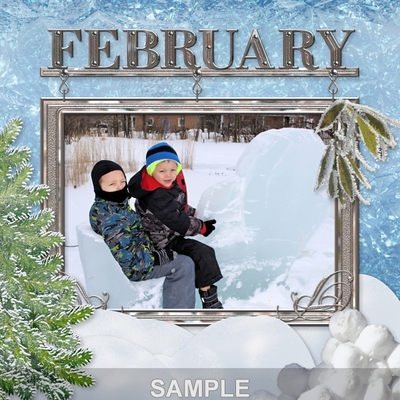Digital Scrapbooking Kits | Month Frames-(LLLCrtn) | Calendars ...