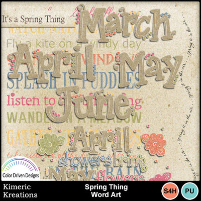 Digital Scrapbooking Kits | Spring Thing Bundle-(kimeric) | Holidays ...