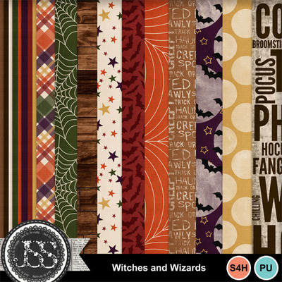 Digital Scrapbooking Kits | Witches and Wizards Kit-(jsscrap ...