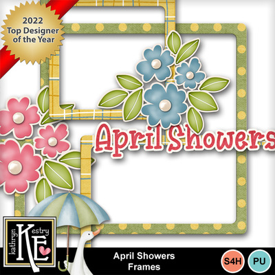 Digital Scrapbooking Kits | April Showers Frames-(Kathryn) | Seasons ...